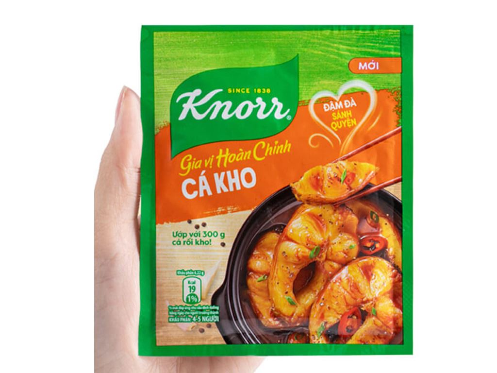 Gia vị Hoàn Chỉnh Knorr Cá Kho - 28g(Knorr sauce for Simmered Fish ...